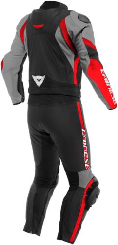 Dainese Lederkombi 2-tlg. Avro 4 - schwarz-anthrazit-rot