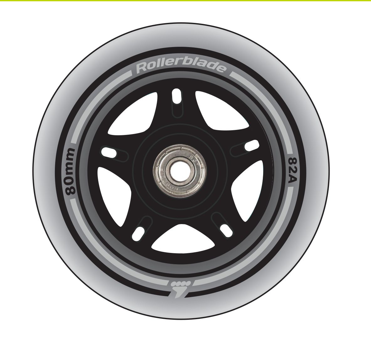 Roller Skate Wheels Rollerblade XT 84mm 84A SG7 Wheel Kit - Sports ...