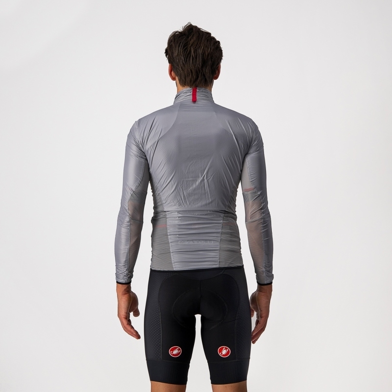 Castelli Aria Shell Jacket - Silver Gray online kaufen