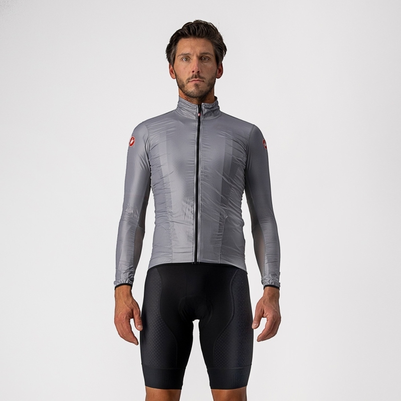 Castelli Aria Shell Jacket - Silver Gray online kaufen