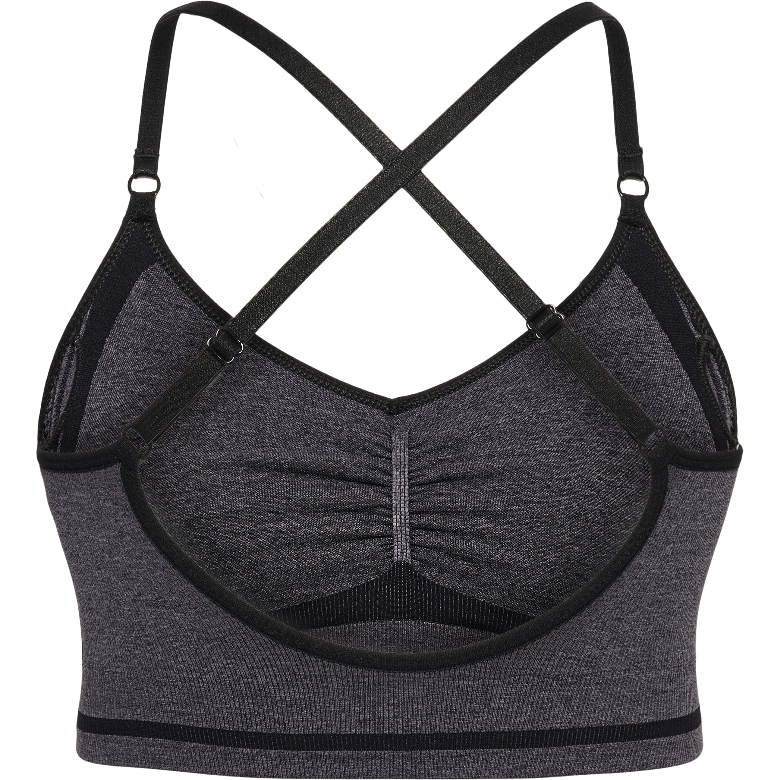 Hummel Hmlmt Lulu Seamless Scrunch Bra - black melange